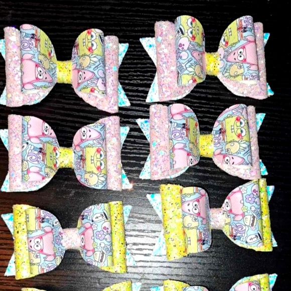Accessories | Spongebob Hair Bow Clip | Poshmark